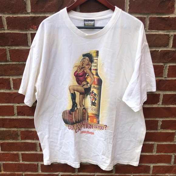 Shirts | Vintage Captain Morgan Tee | Poshmark